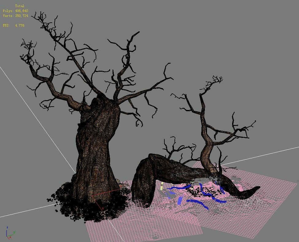 ArtStation - Barracks - desert Dead tree 01 | Game Assets