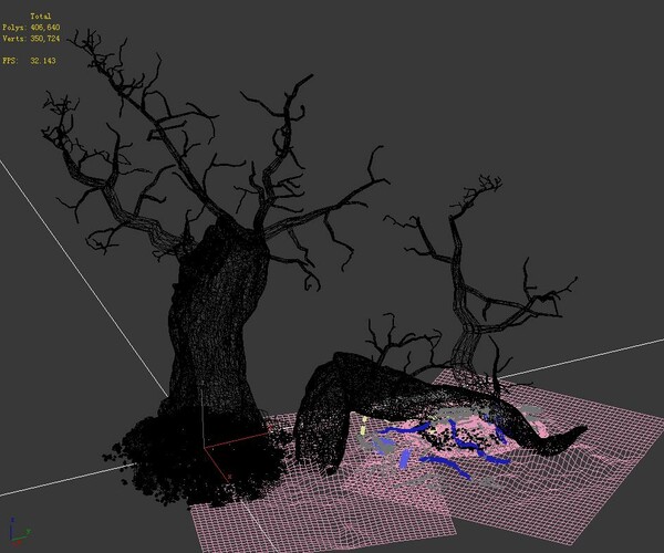 ArtStation - Barracks - desert Dead tree 01 | Game Assets