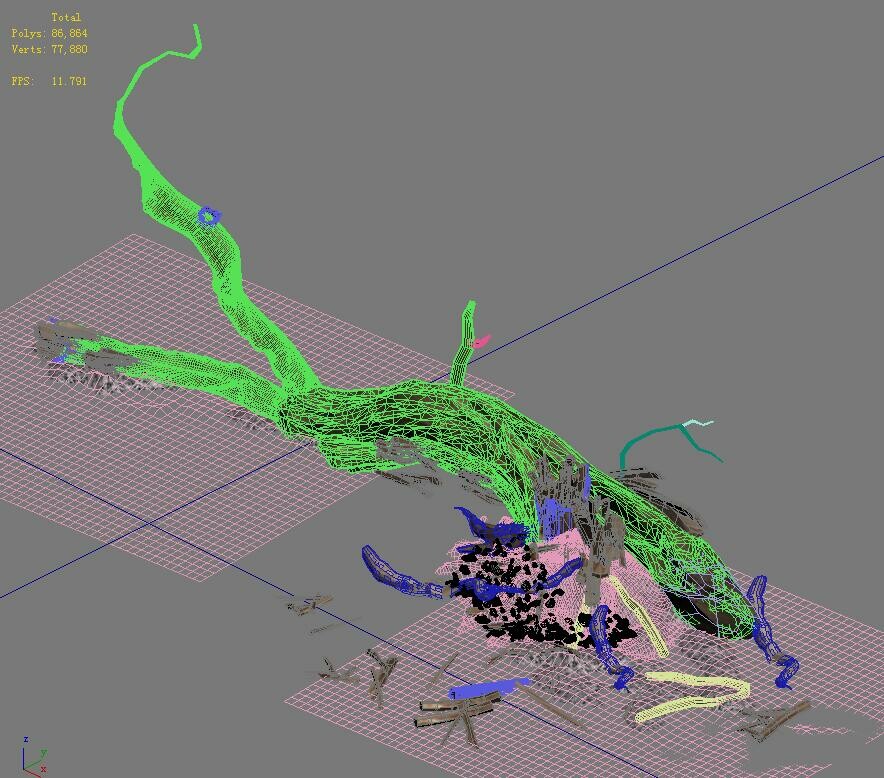 ArtStation - Barracks - desert Dead tree 03 | Game Assets