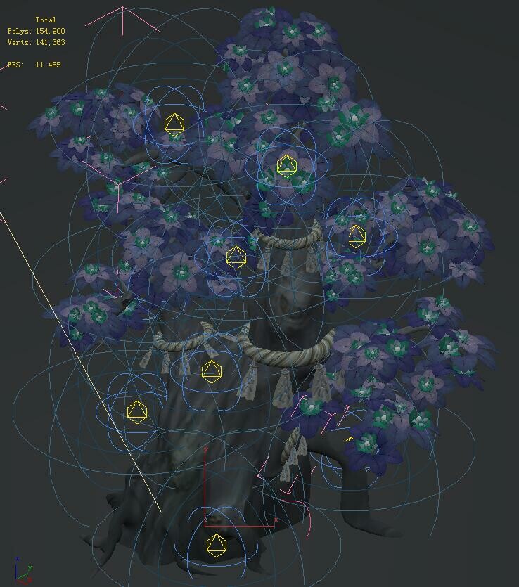 ArtStation - Cartoon hell - soul Flower tree 03 | Game Assets