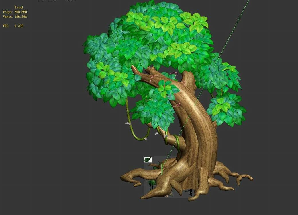ArtStation - Cartoon forest - big tree 02 | Game Assets