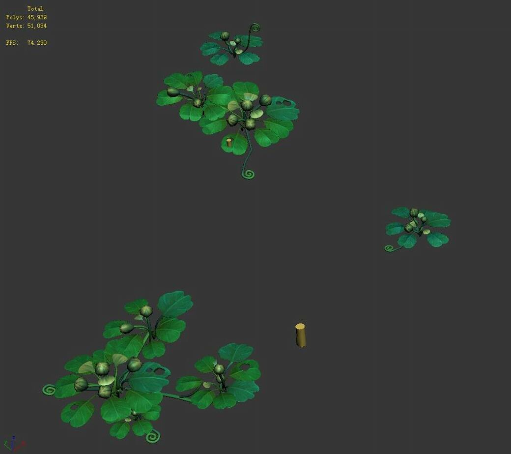 ArtStation - Cartoon Forest - Trees Plant 03 | Game Assets