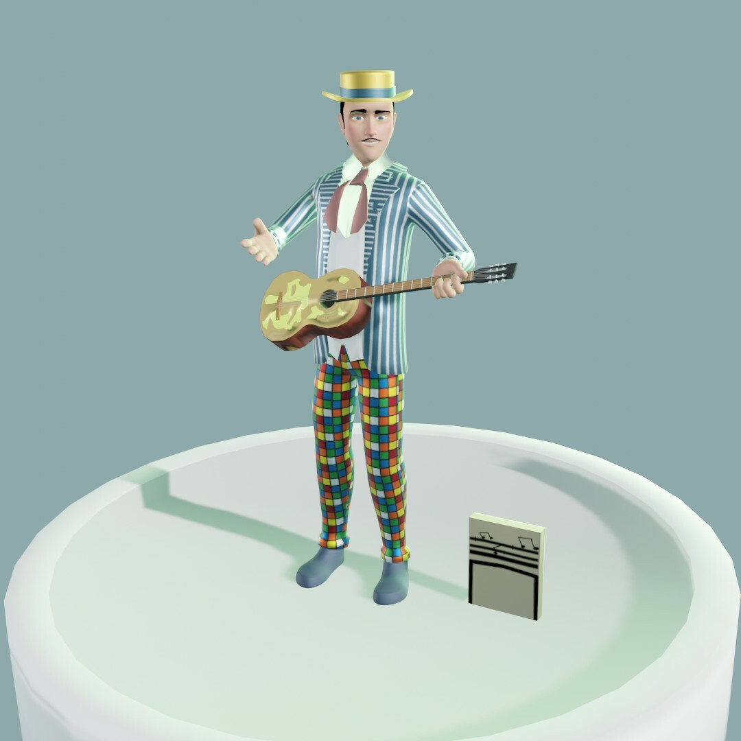 ArtStation - El Musico - 3D Character | Game Assets