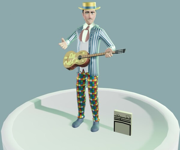 ArtStation - El Musico - 3D Character | Game Assets