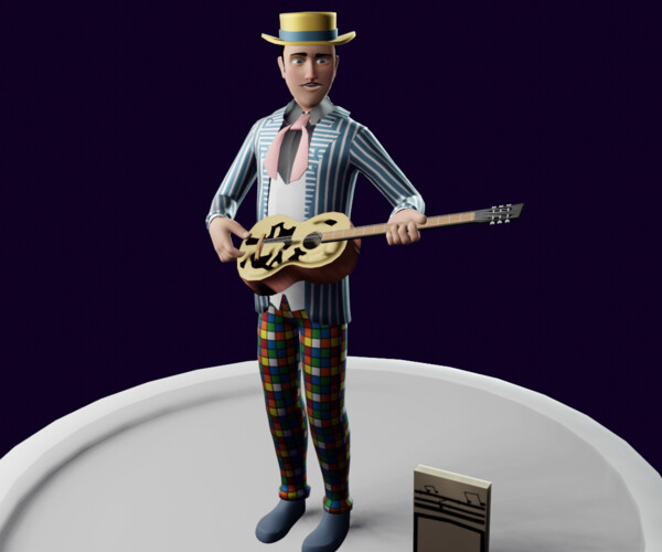 ArtStation - El Musico - 3D Character | Game Assets