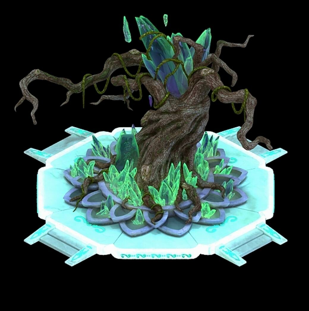 ArtStation - Thunderbolt - crystal tree | Game Assets