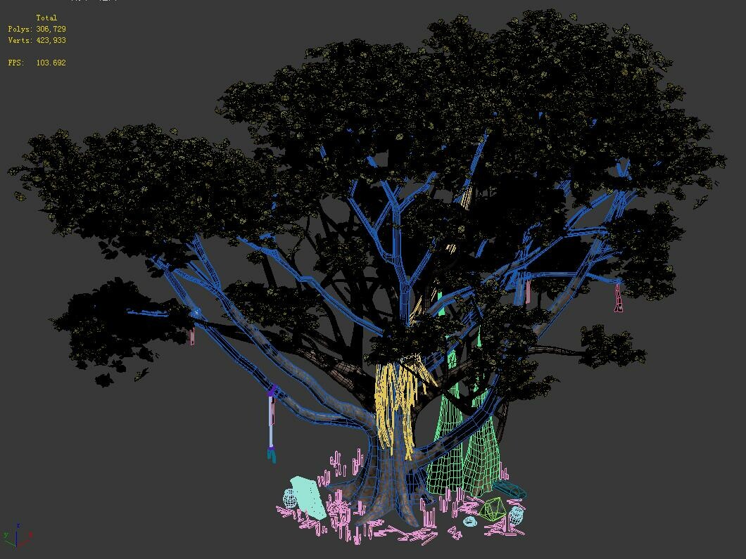 ArtStation - Maya Forest - Big Tree 043 | Game Assets