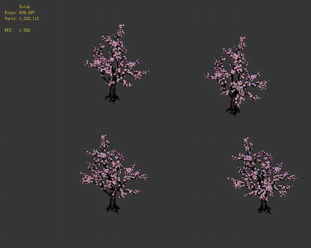 ArtStation - Daughter village - plum tree | Game Assets