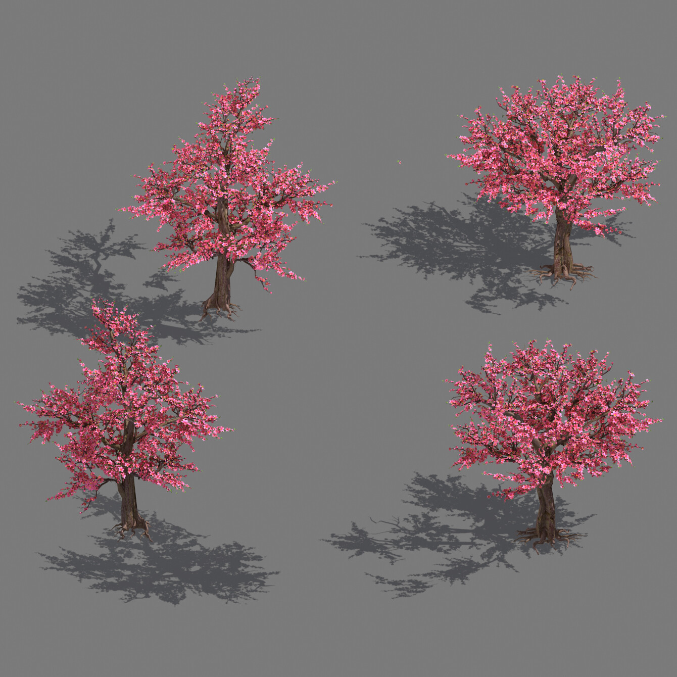 ArtStation - Daughter village plant - peach tree 032 | Game Assets