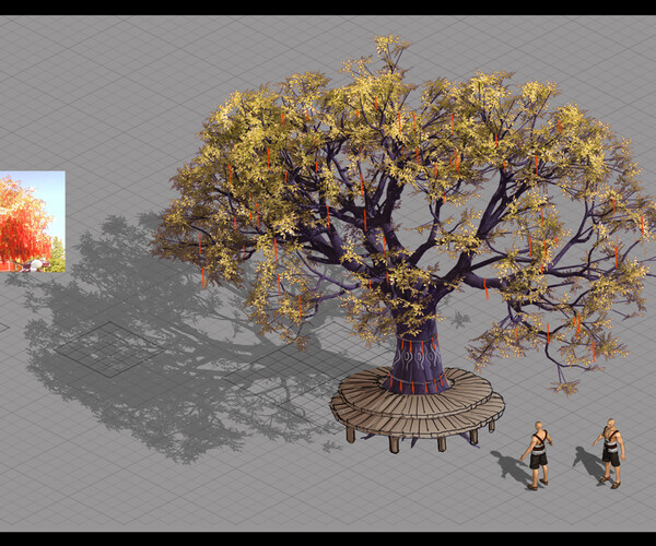 ArtStation - Prayer tree 01 | Game Assets