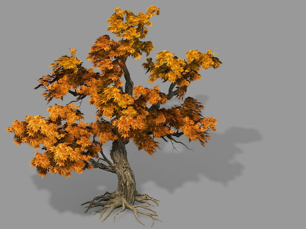 ArtStation - Game Model - Forest - Maple Tree 8 | Game Assets