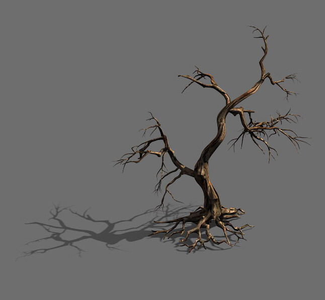 ArtStation - Game Model - Forest - Dead Tree 01 | Game Assets