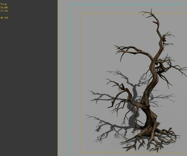 ArtStation - Game Model - Forest - Dead Tree 01 | Game Assets
