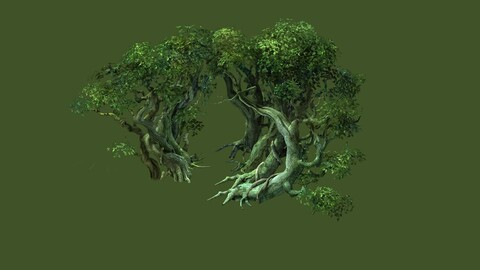 ArtStation - Game Model - Forest - Tree 13 | Game Assets