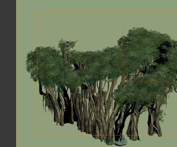 ArtStation - Game Model - Forest - Tree 14 | Game Assets