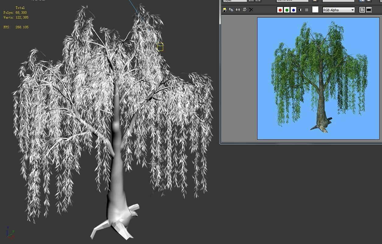 ArtStation - Forest Trees - Willow 01 | Game Assets