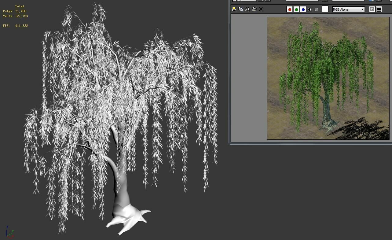 ArtStation - Forest Trees - Willow 02 | Game Assets