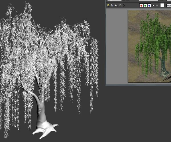 ArtStation - Forest Trees - Willow 02 | Game Assets