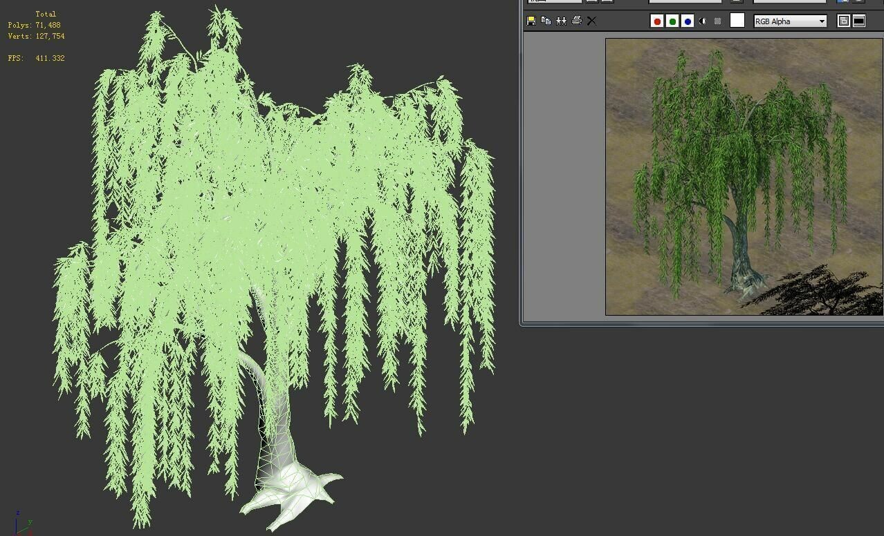 ArtStation - Forest Trees - Willow 02 | Game Assets