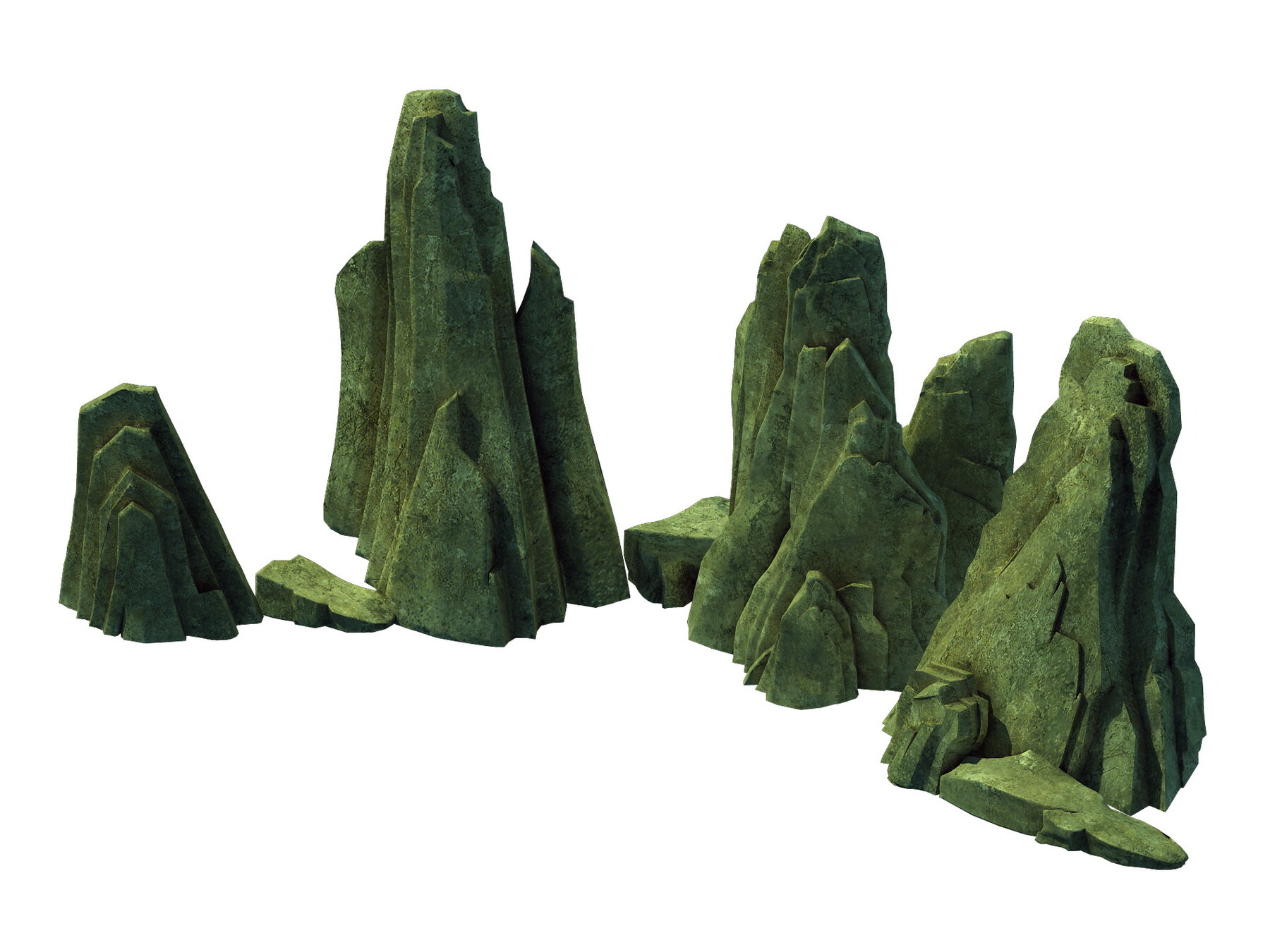 ArtStation - Game Model - Forest Model - Forest - Tree - Stone | Game ...