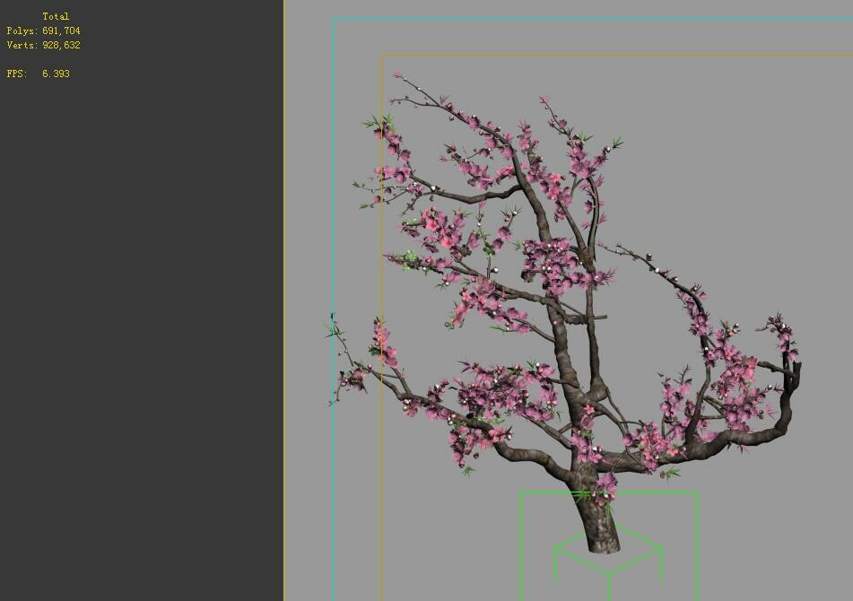 ArtStation - Game Model - Forest - Peach Tree 01 | Game Assets