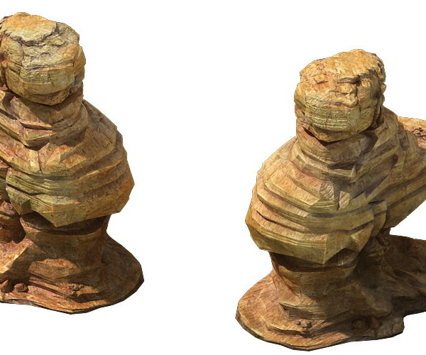ArtStation - Game Model - Desert Gobi - Wind Stone 09 | Game Assets