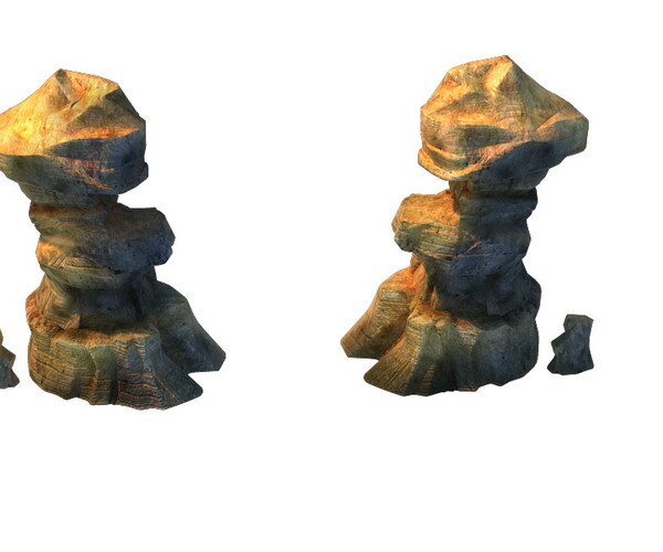 ArtStation - Game Model - Desert Gobi - Wind Stone 19 | Game Assets
