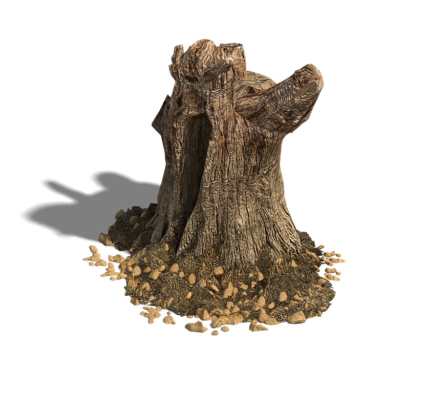 ArtStation - Desert - dead roots 03 | Game Assets