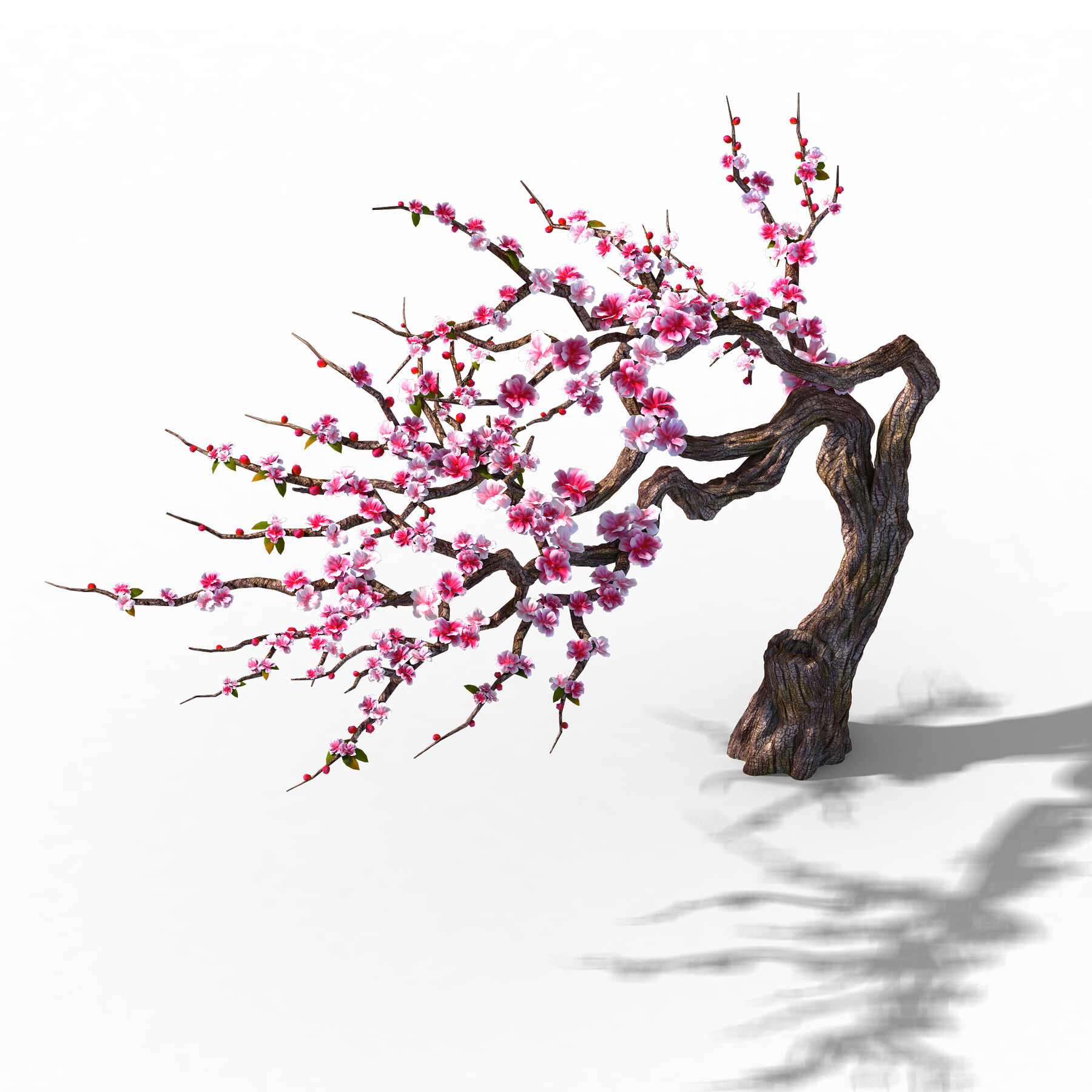 ArtStation - Peach Blossom Island - Peach Tree 03 | Game Assets
