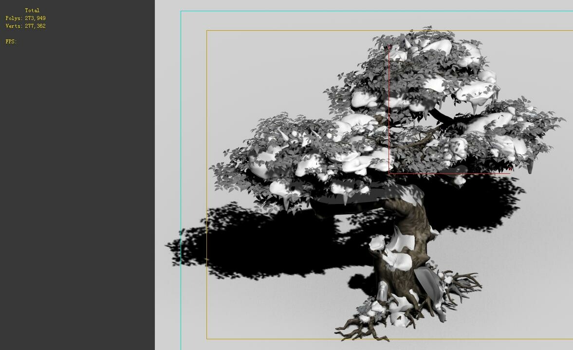 ArtStation - Game Models - Snow - Trees 01 | Game Assets