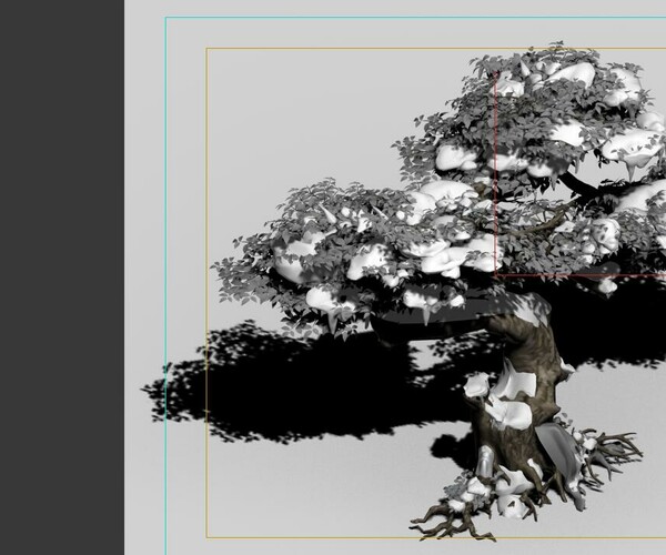 ArtStation - Game Models - Snow - Trees 01 | Game Assets