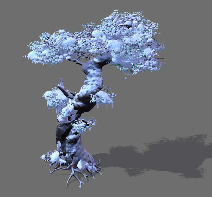 ArtStation - Game Models - Snow - Trees 05 | Game Assets