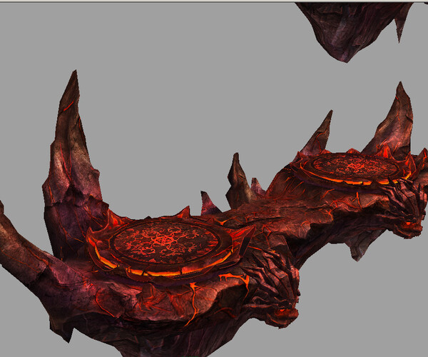ArtStation - Game model - the platform in magma | Game Assets
