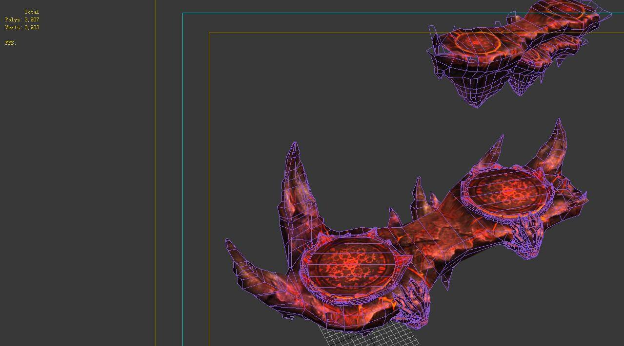 ArtStation - Game model - the platform in magma | Game Assets