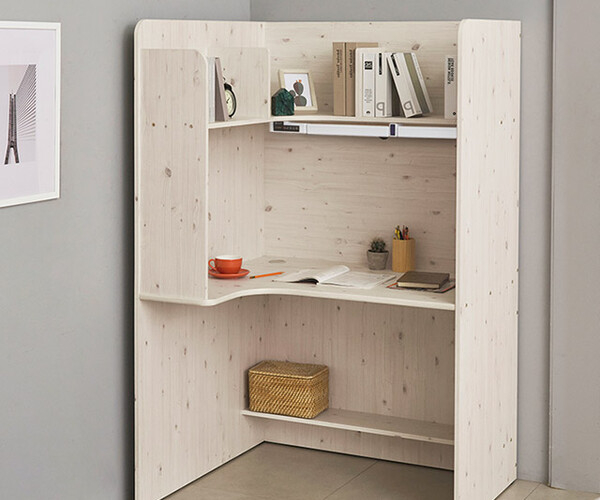 ArtStation - Home Grand Reading Room Desk Wide Emotional LED Stand ...