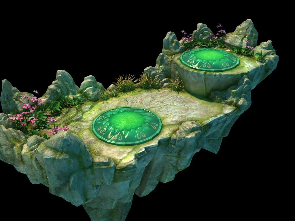 ArtStation - Game model - field - Alpine sightseeing platform | Game Assets