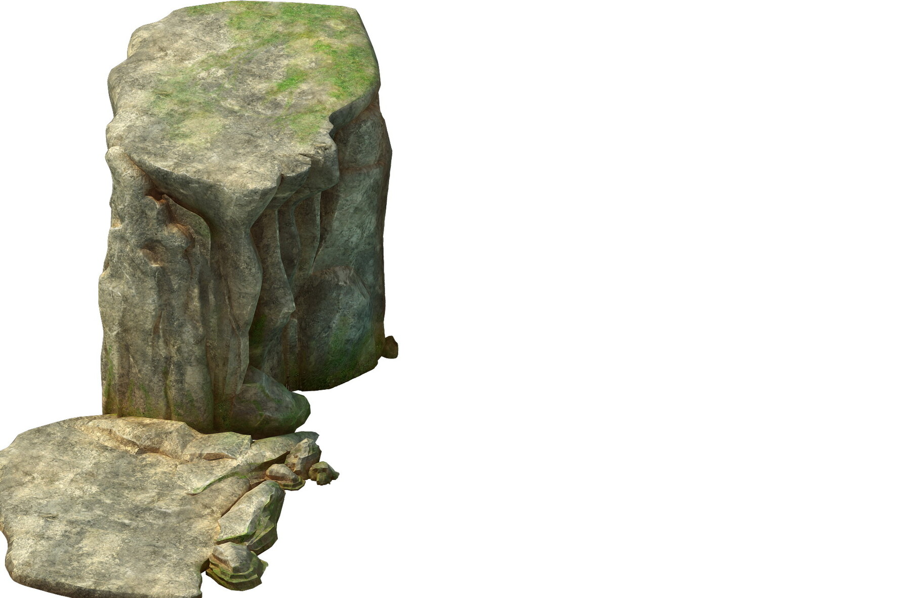 ArtStation - Game Models - field - Waterfall 02 | Game Assets