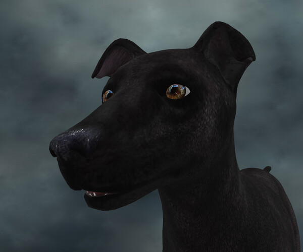 ArtStation - MDGH.004 Rigged Dog | Game Assets