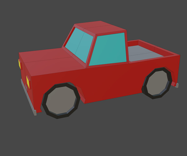 ArtStation - low-poly simple car game ready | Game Assets