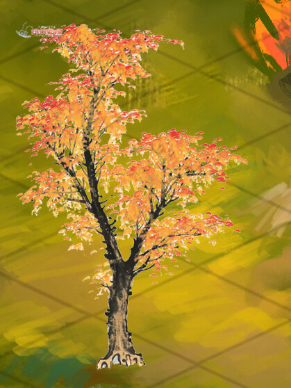 ArtStation - Plant - Windy Grassland Trees 03 | Game Assets