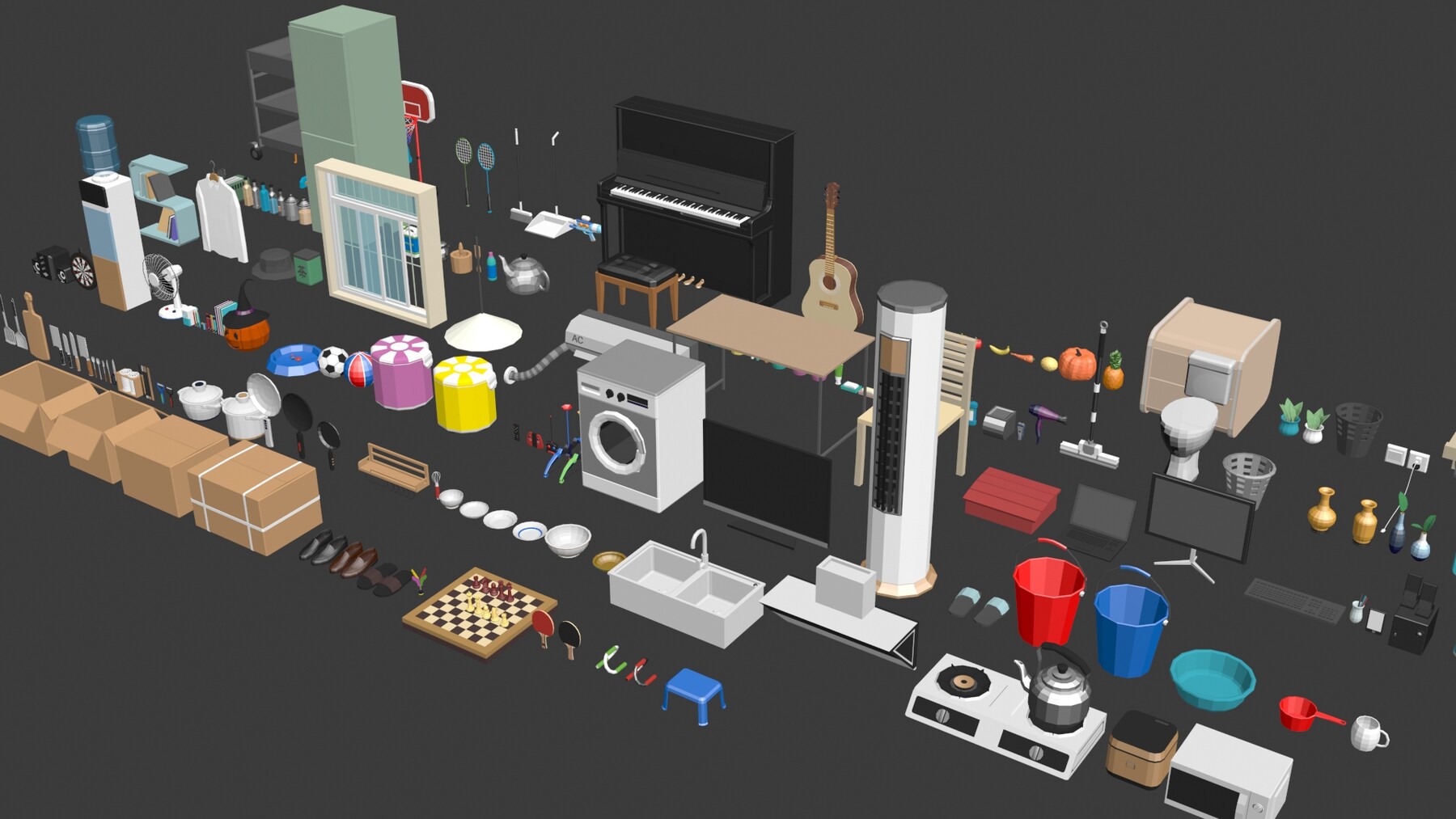 ArtStation - Low Poly Props Pro | Game Assets