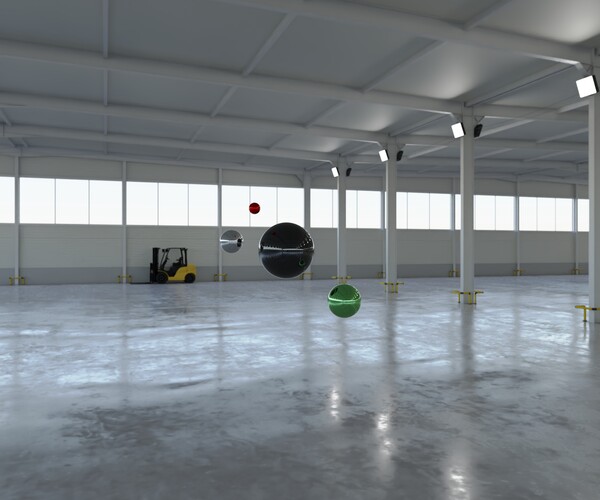 ArtStation - HDRI - Warehouse Interior 5b - 8192x4096 - 2 versions ...