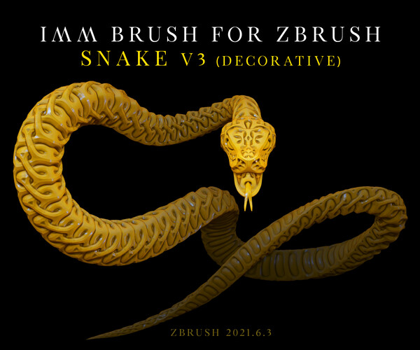 ArtStation - IMM Brush «Snake» V3 for Zbrush | Brushes