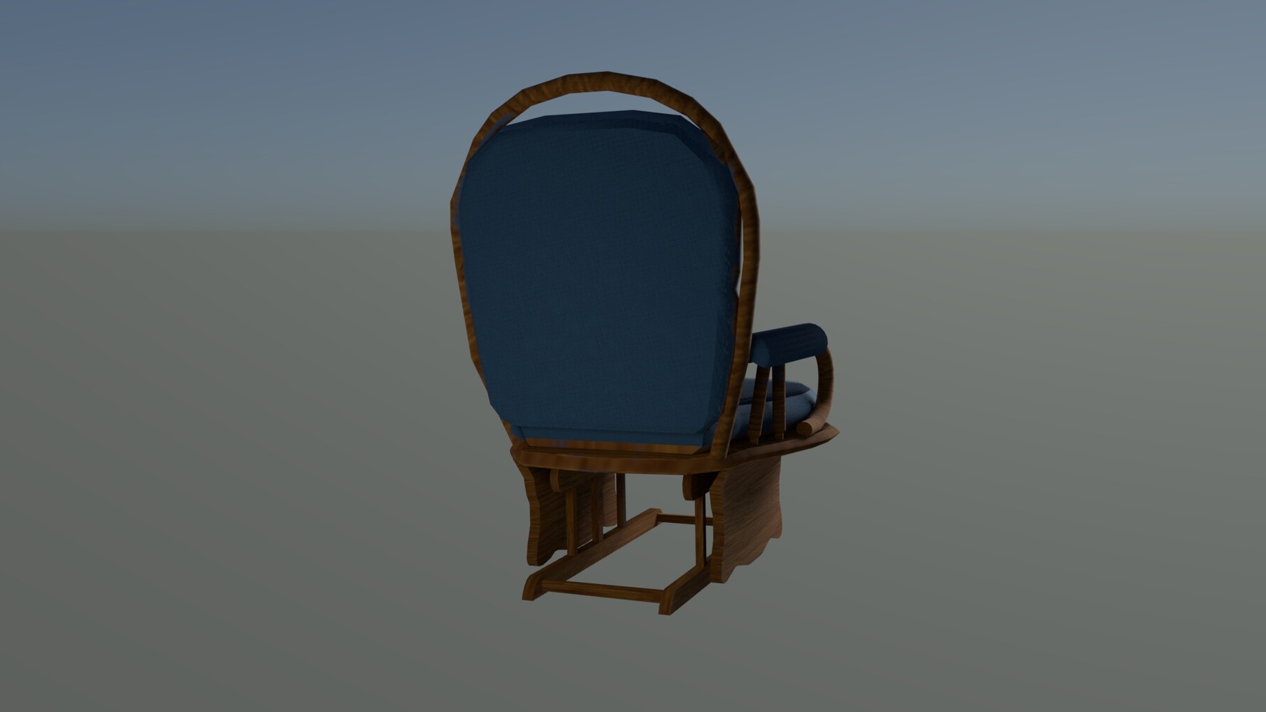 ArtStation - Rocking Chair - Blue | Game Assets