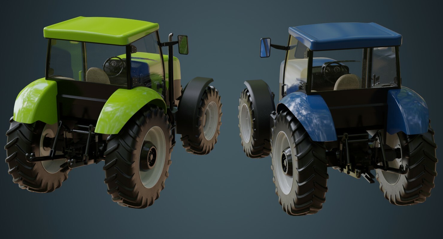 ArtStation - Tractor 1A | Game Assets