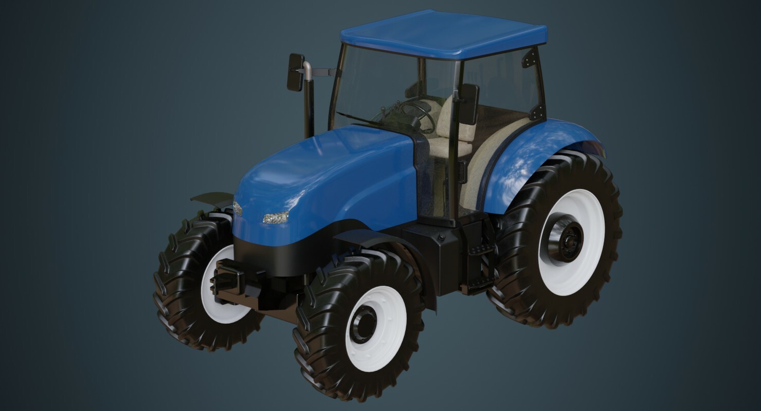 ArtStation - Tractor 1A | Game Assets