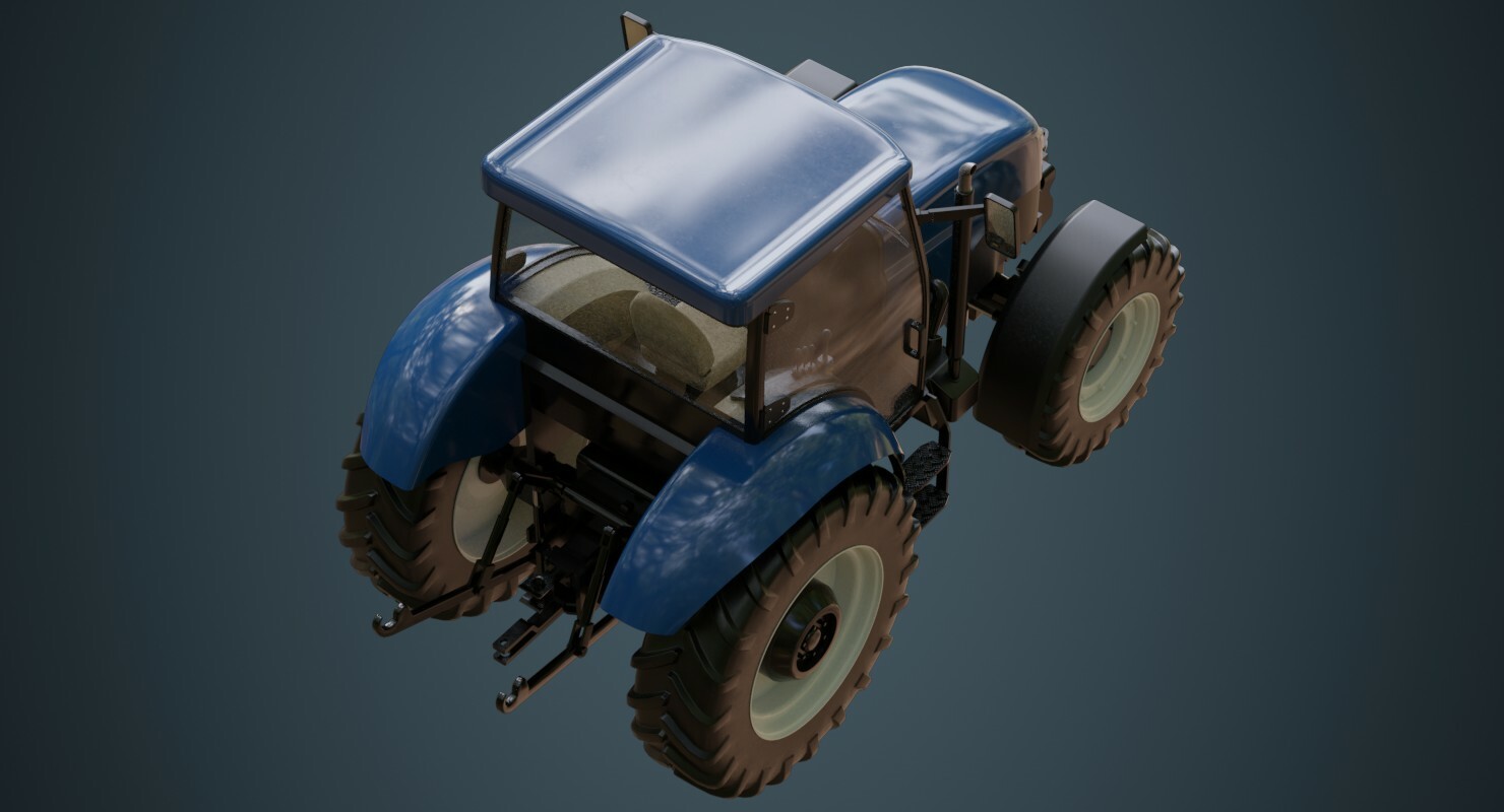 ArtStation - Tractor 1A | Game Assets