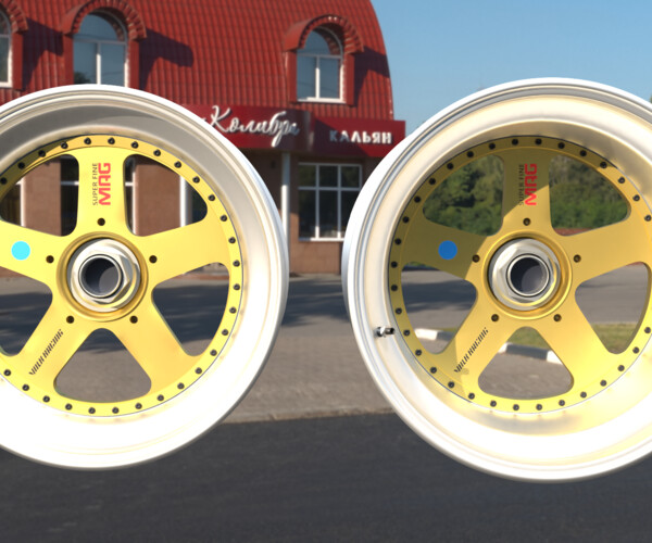 ArtStation - Mazda 787B front and rear wheels | Resources