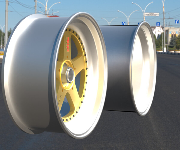 ArtStation - Mazda 787B front and rear wheels | Resources