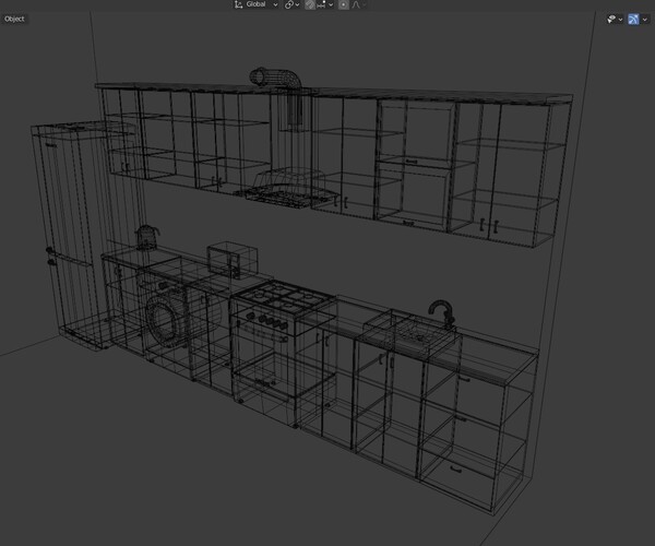 ArtStation - Low poly Kitchen 3D | Resources